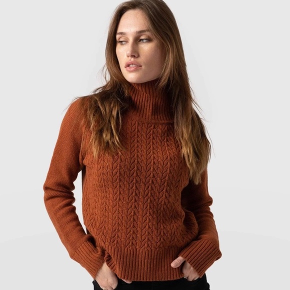 Saint and Sofia | Sweaters | Cable Knit Sweater In British Tan Brown By Saint Sofia | Poshmark